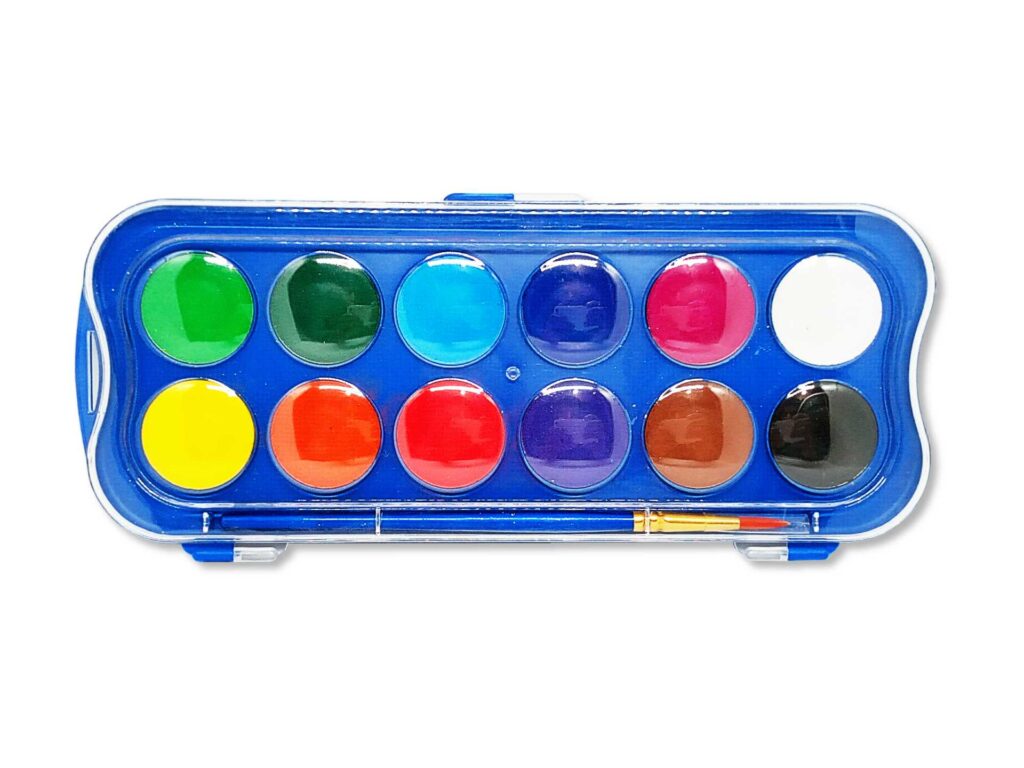 Doms Water Colour Cakes 12 Shades with Brush 30 mm – StationeryDukan Doms Water Colour Cakes 12 Shades with Brush 30 mm – StationeryDukan